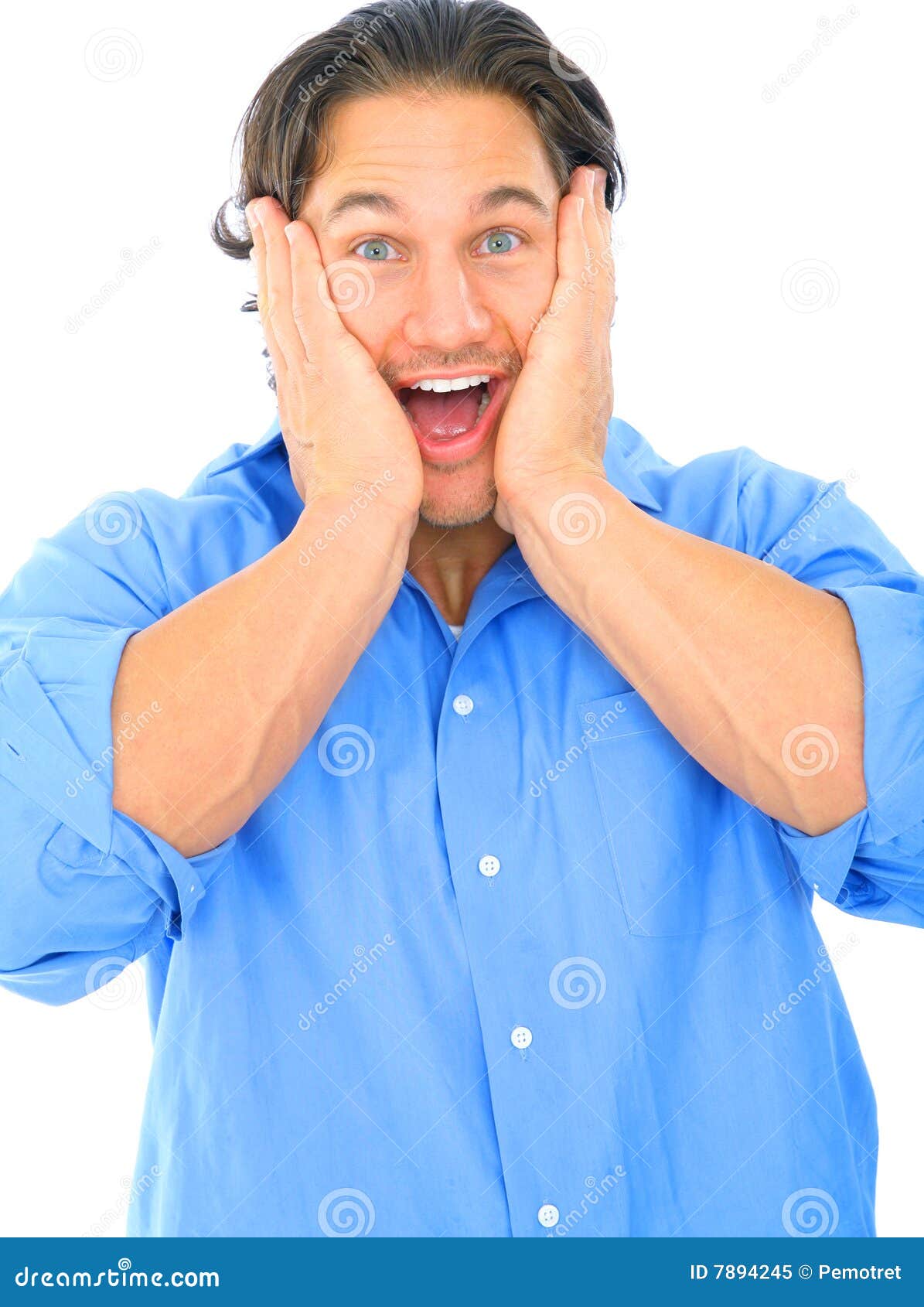 Shocked Young Caucasian Male Stock Image - Image of person, adult: 7894245