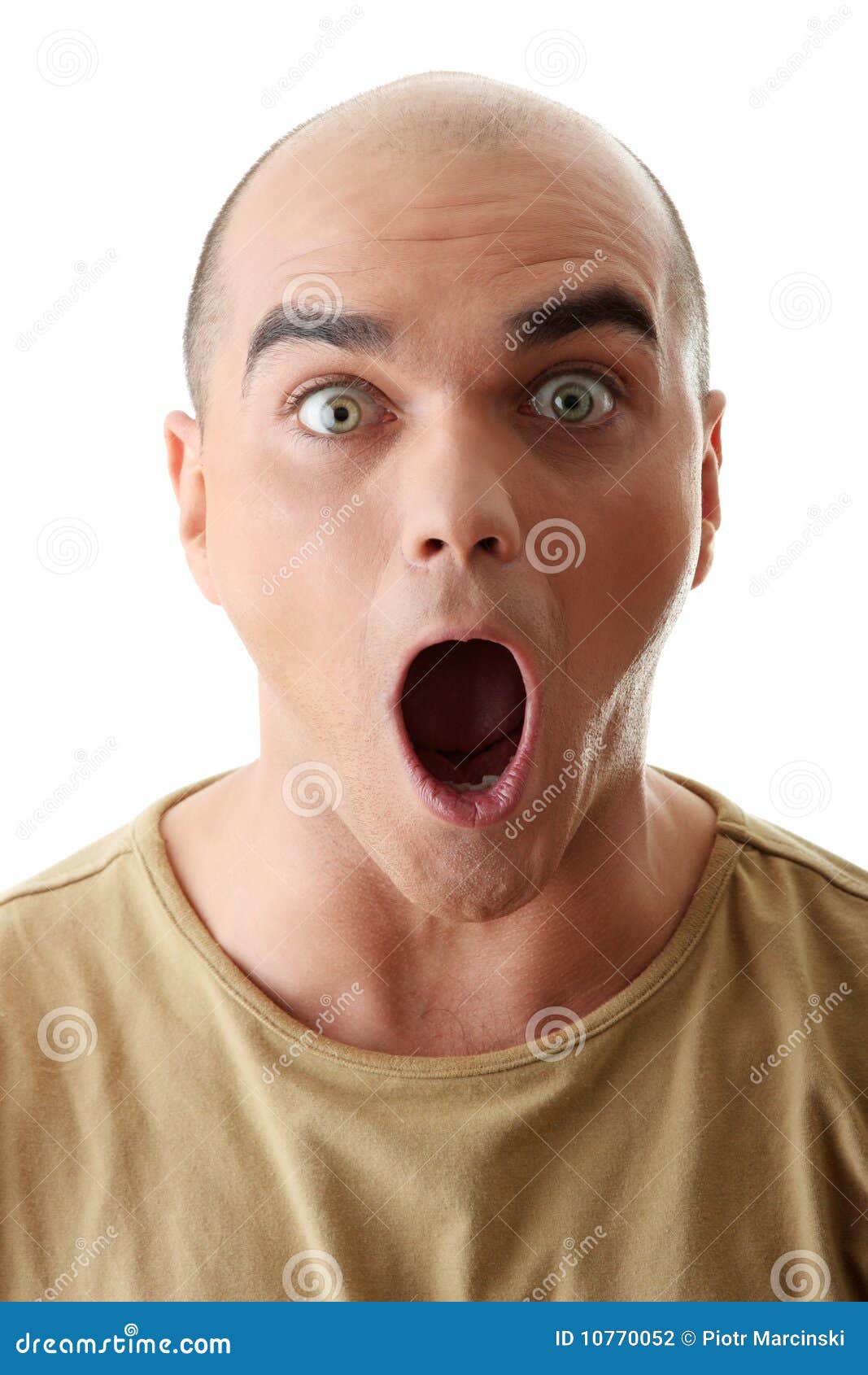Shocked young man stock photo. Image of copyspace, look - 10770052