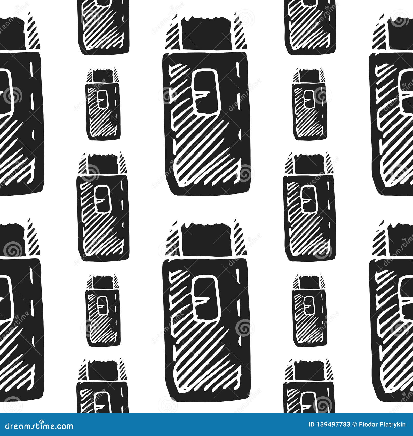 Shocker Vector Seamless Pattern Stock Vector - Illustration of pattern ...