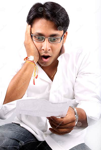 Shocking Bill Amount stock image. Image of challan, actor - 8224877