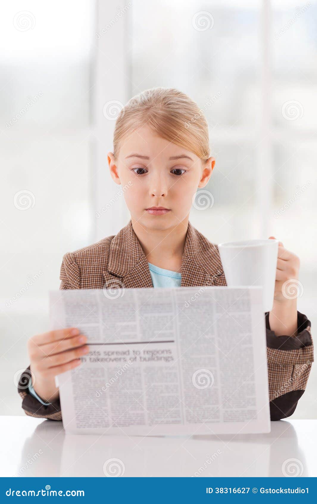 Shocking news. stock image. Image of eyebrows, looking - 38316627