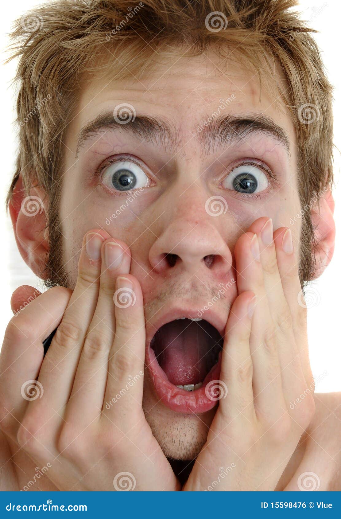 Shocking Surprise stock photo. Image of horror, facial - 15598476