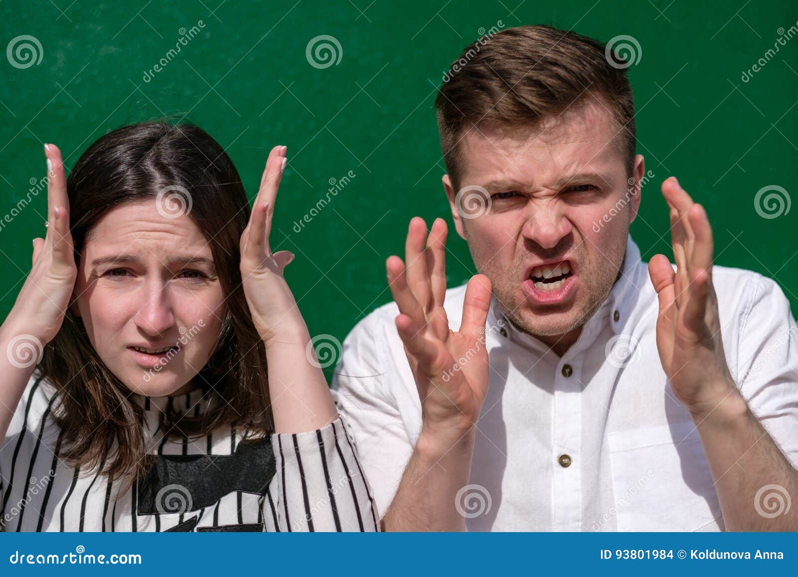 Shocking from What they Saw, Worry about Problems Stock Photo - Image ...