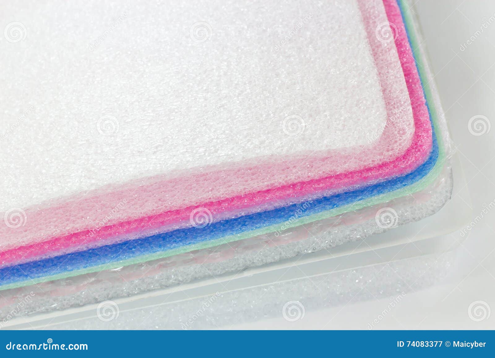 Shockproof Material Multi Type of Polyethelene Foam Stock Image - Image ...