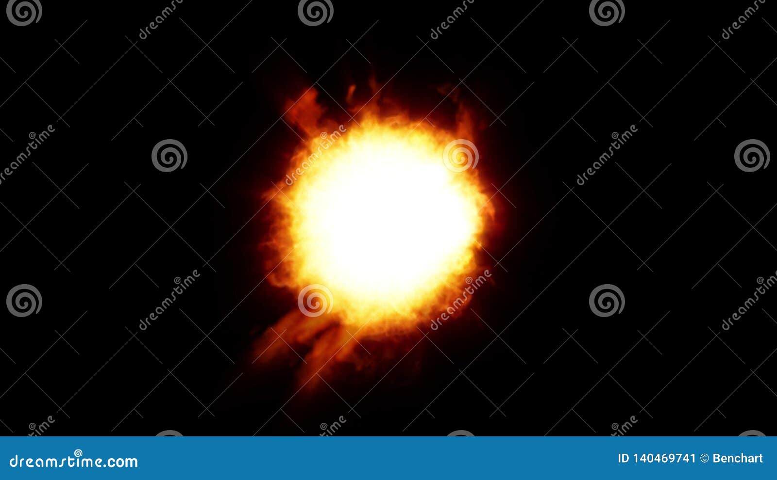 Shockwave Fire Explosion Loop Stock Video - Video of action, burning ...