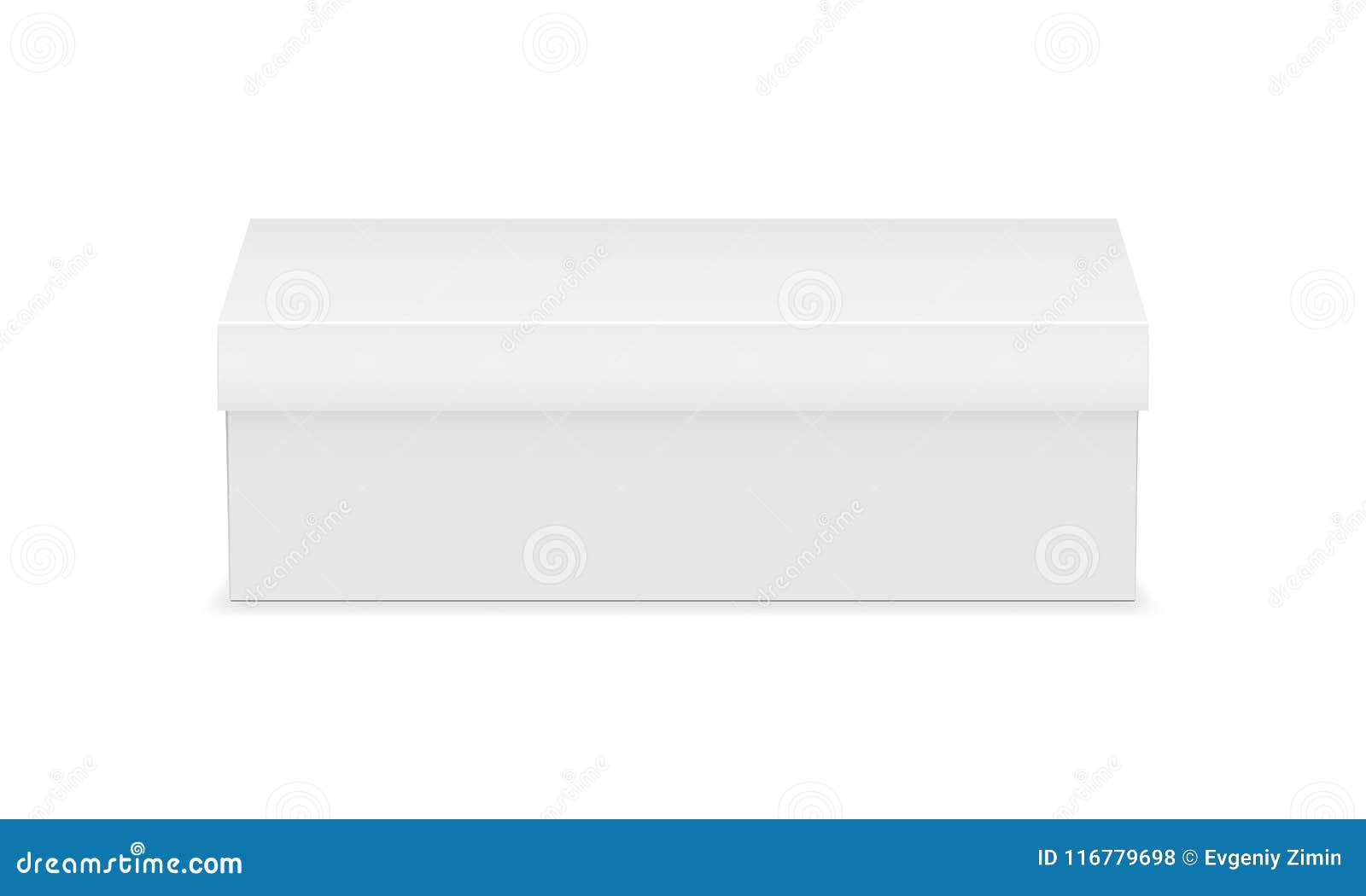 Shoe Box Mock Up - Front View Stock Vector - Illustration of branding ...