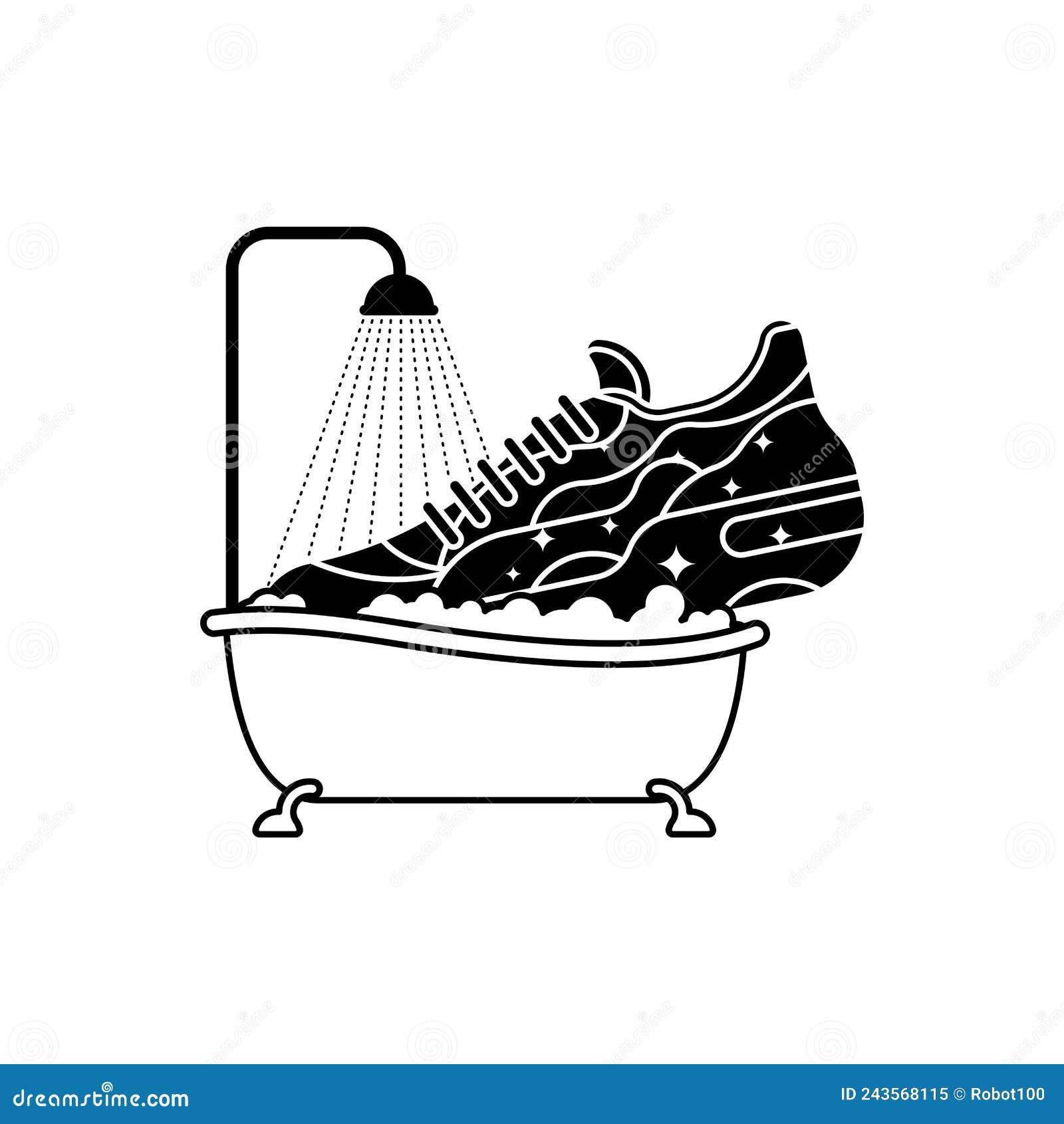 Shoe Clean Logo. Sign for Shoe Washing Service Stock Vector ...