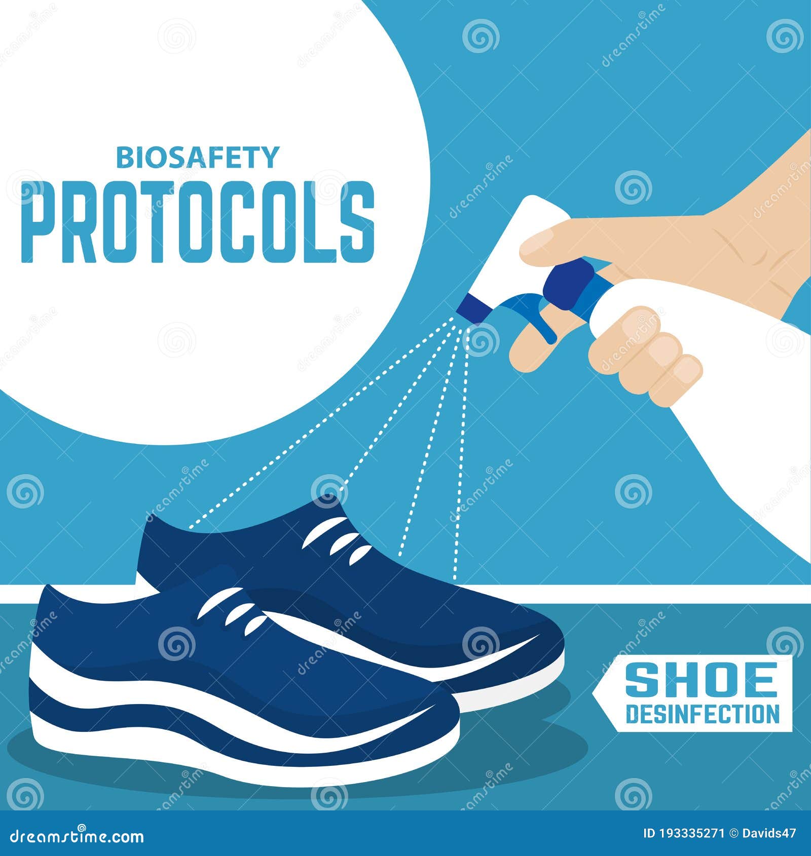 Biosafety protocols poster stock vector. Illustration of prevention ...