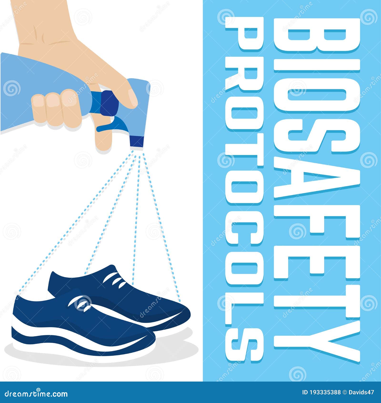 Biosafety Protocols Poster Cartoon Vector | CartoonDealer.com #193335871