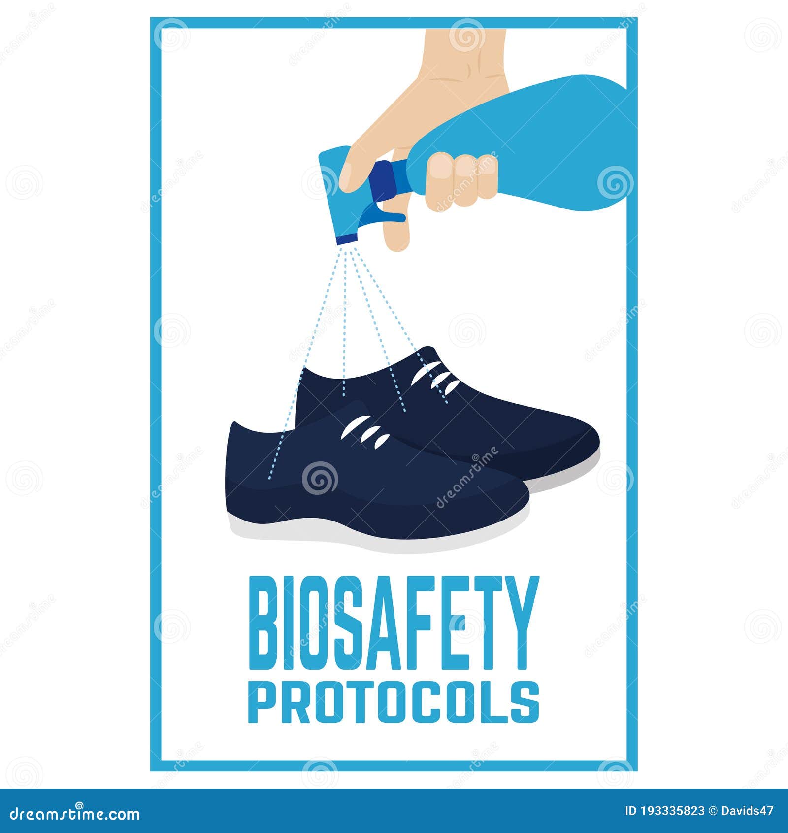 Biosafety protocols poster stock vector. Illustration of protection ...