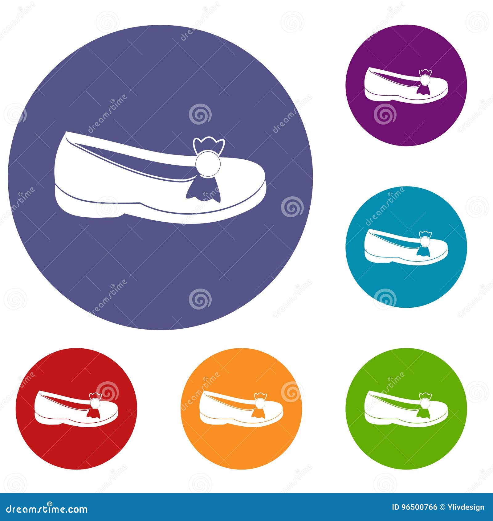 Shoe icons set stock vector. Illustration of ballet, female - 96500766