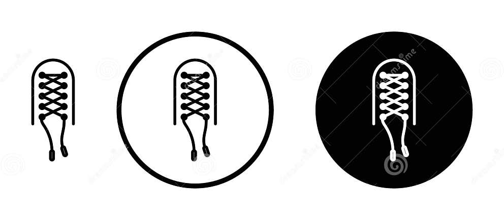 Shoe Lace Icon Vector Set Collection for Web Stock Illustration ...