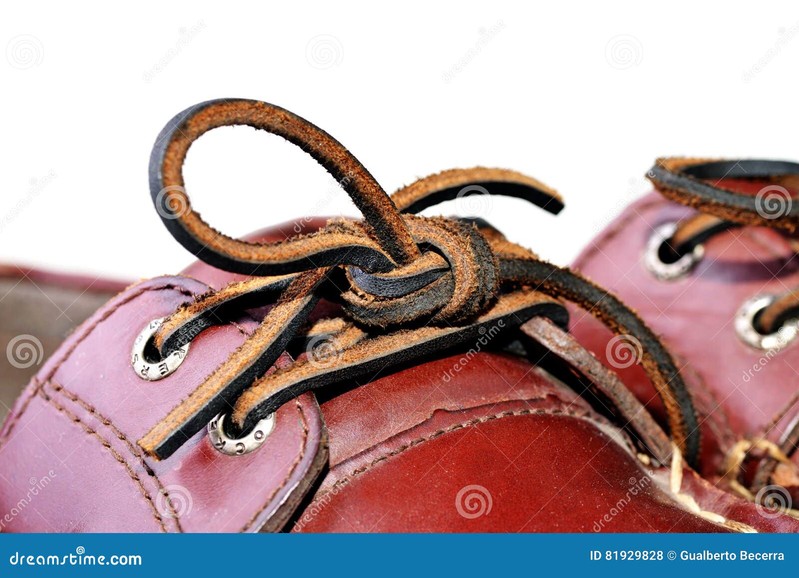Shoe Laces stock photo. Image of foot, used, white, leather - 81929828