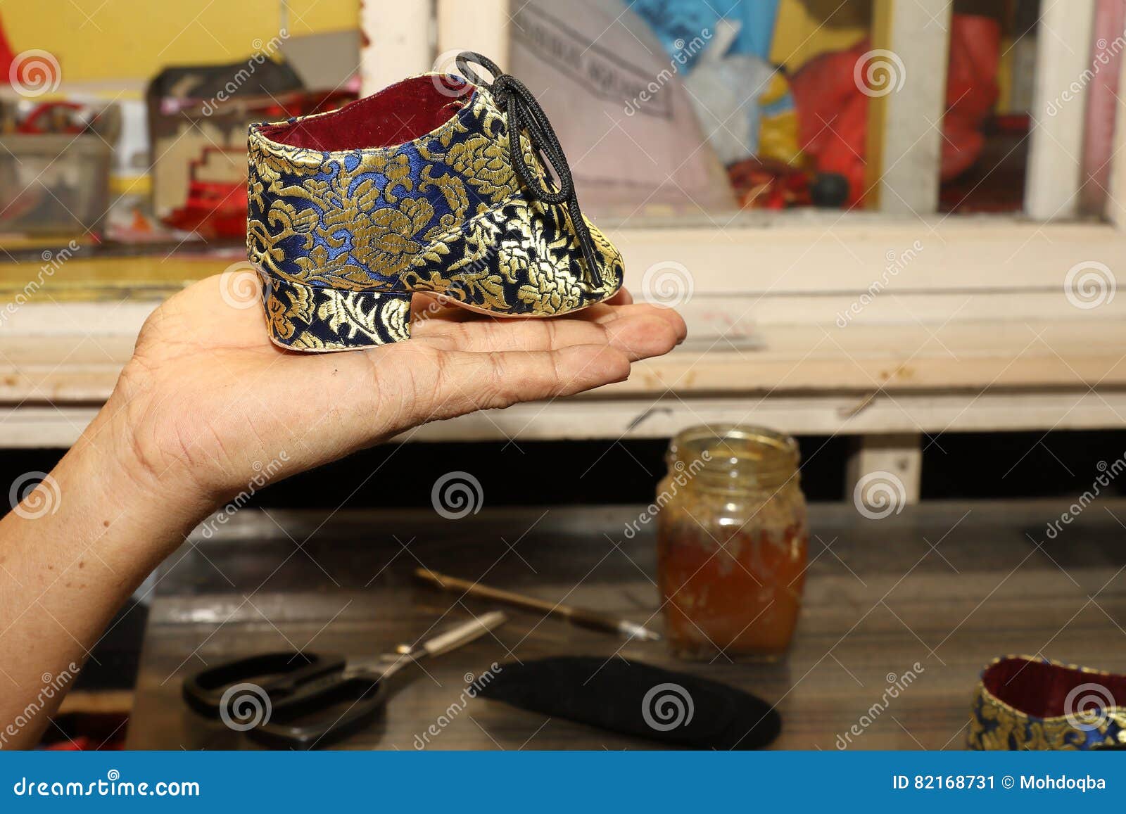 Shoe Makers Cobbler Workspace Stock Image - Image of heritage, female ...