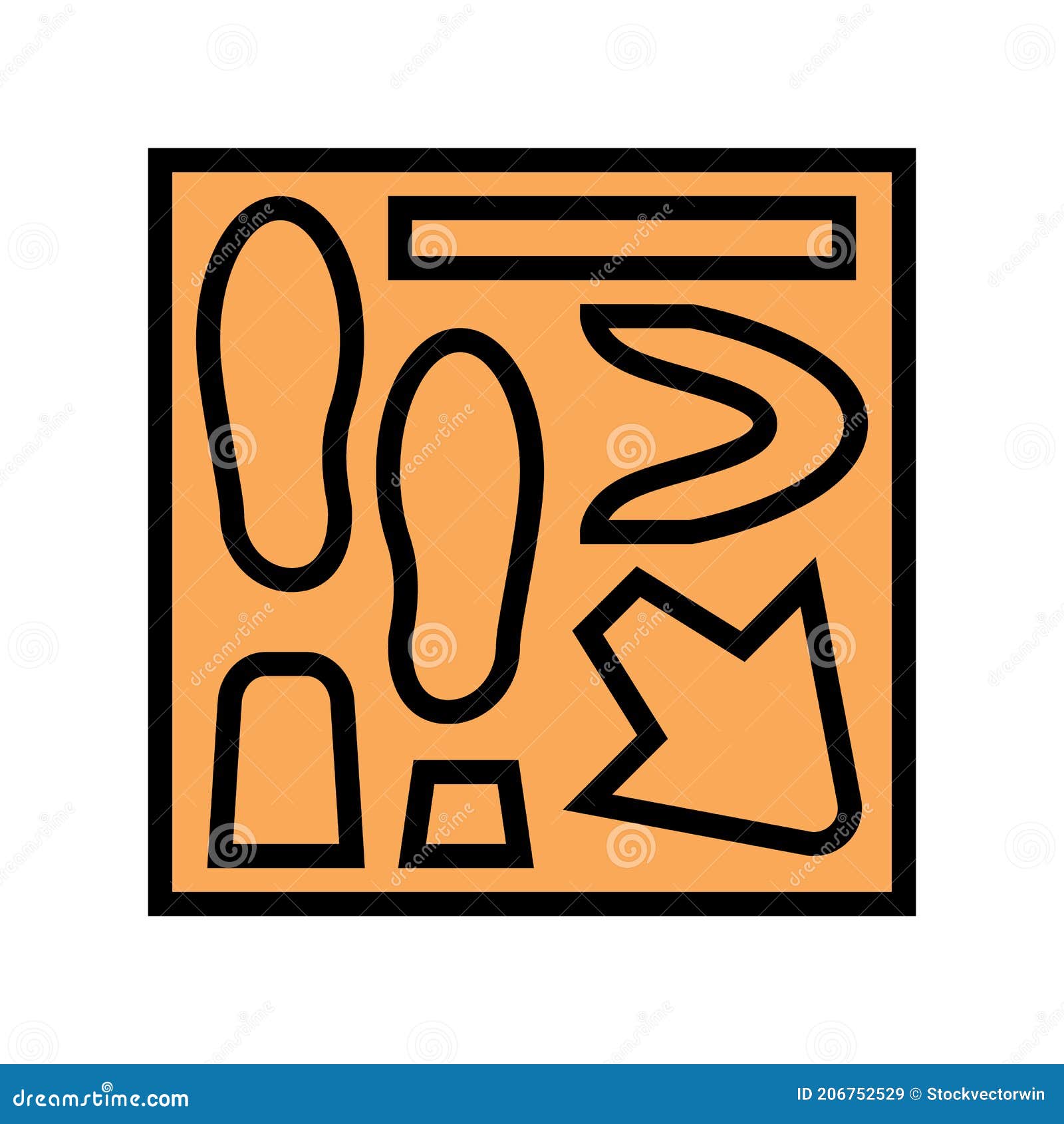 Shoe Making Model Color Icon Vector Illustration Stock Illustration ...