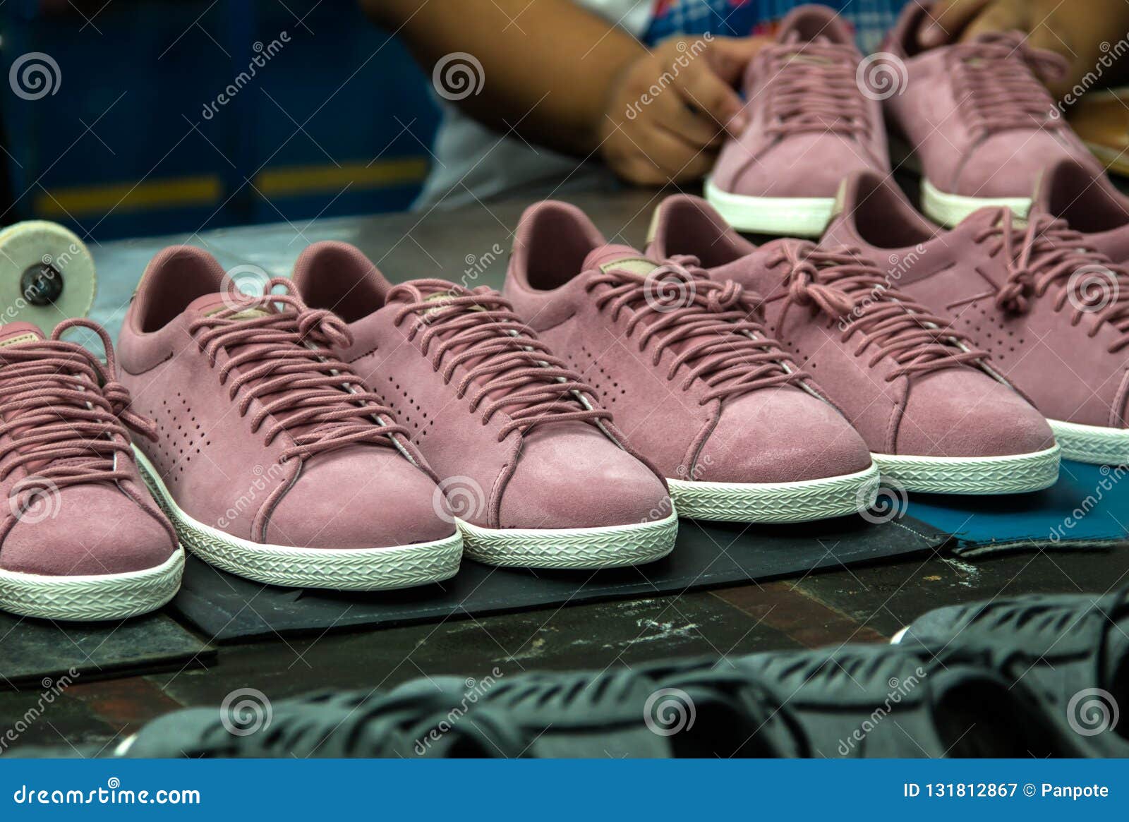 Shoe making process stock image. Image of plant, factory - 131812867