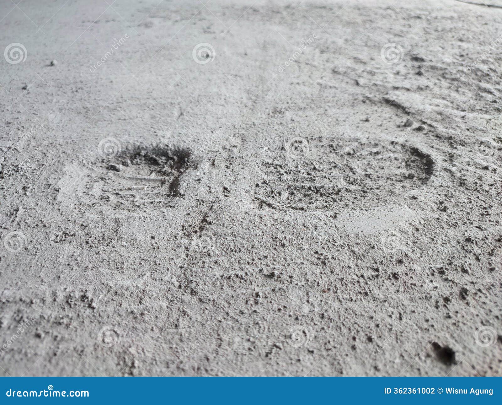 Shoe Marks on the Cement Floor Stock Photo - Image of floor, footstep ...