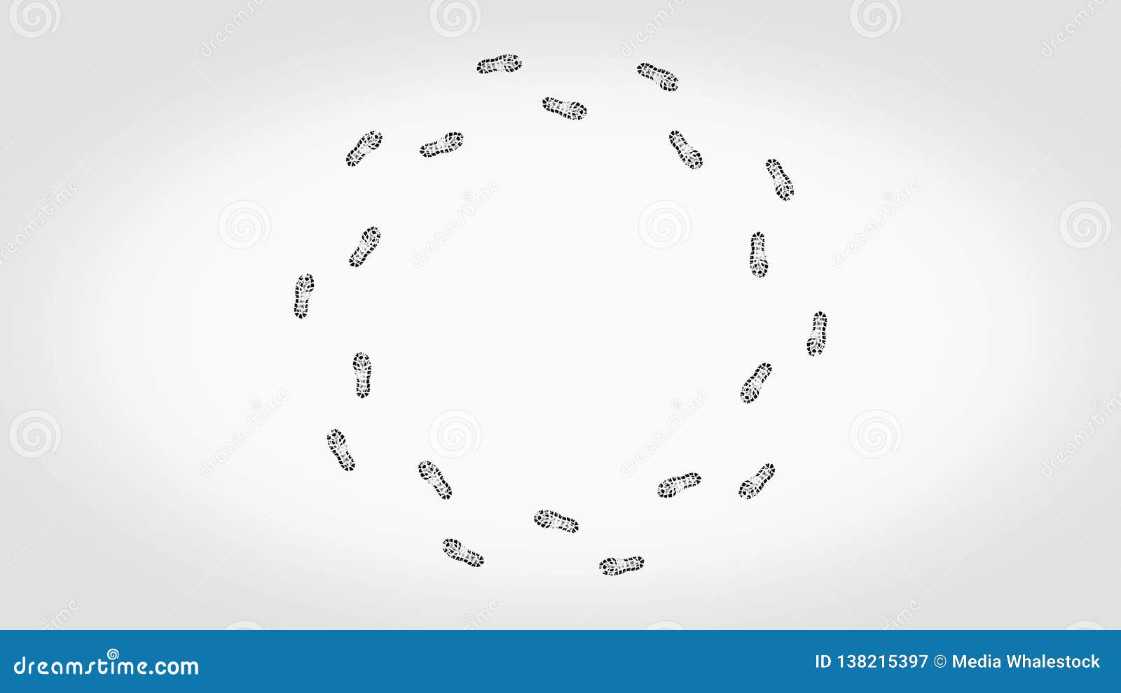 Boot Prints Vector Illustration | CartoonDealer.com #5979694