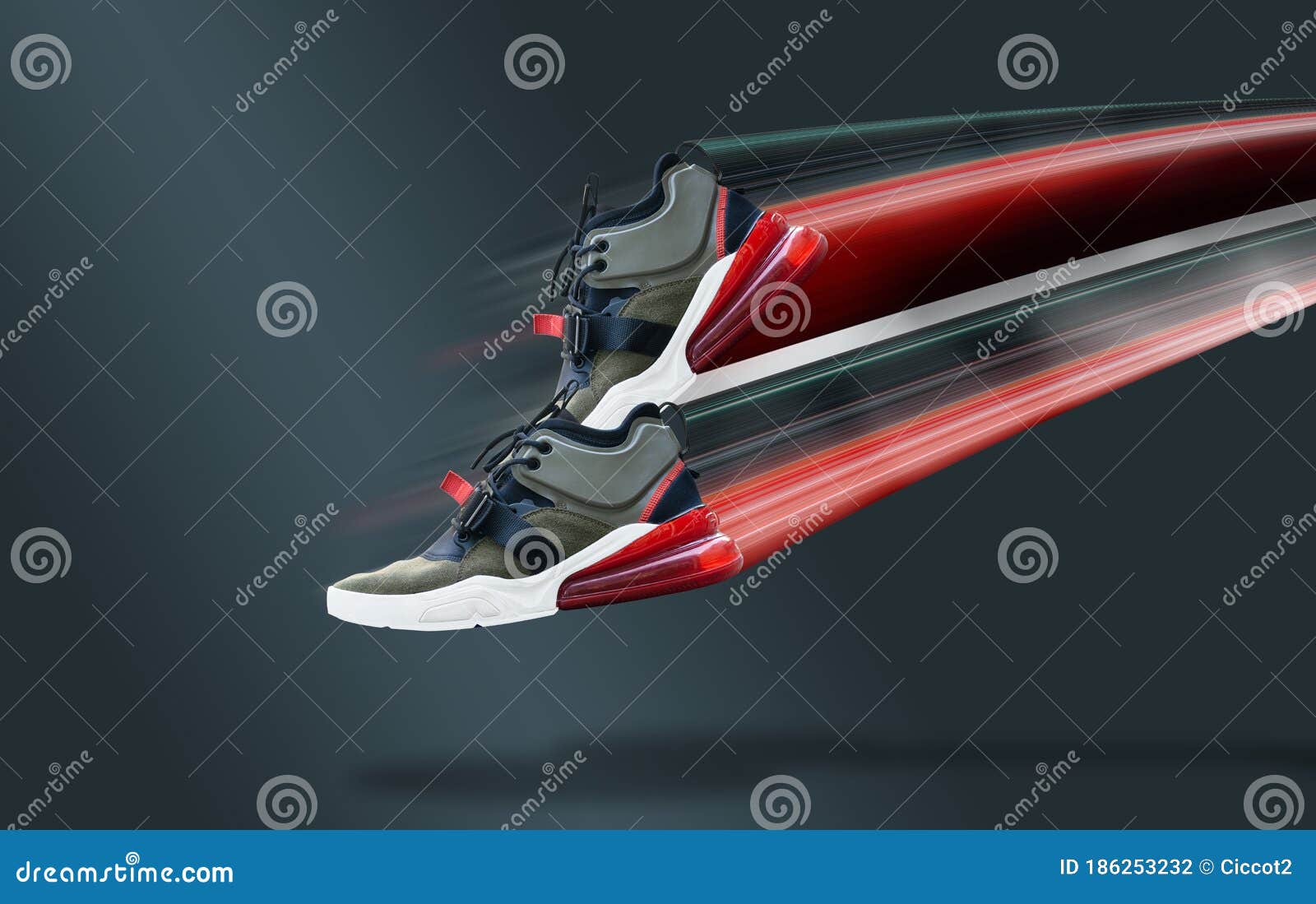 Shoe with Pixel Stretch stock photo. Image of stretch - 186253232