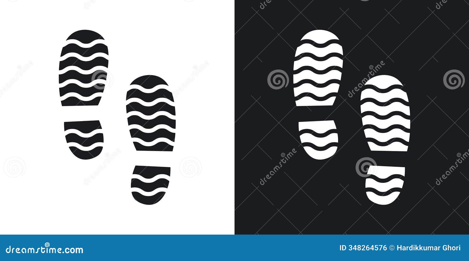 Shoe print icon vector stock illustration. Illustration of symbol ...