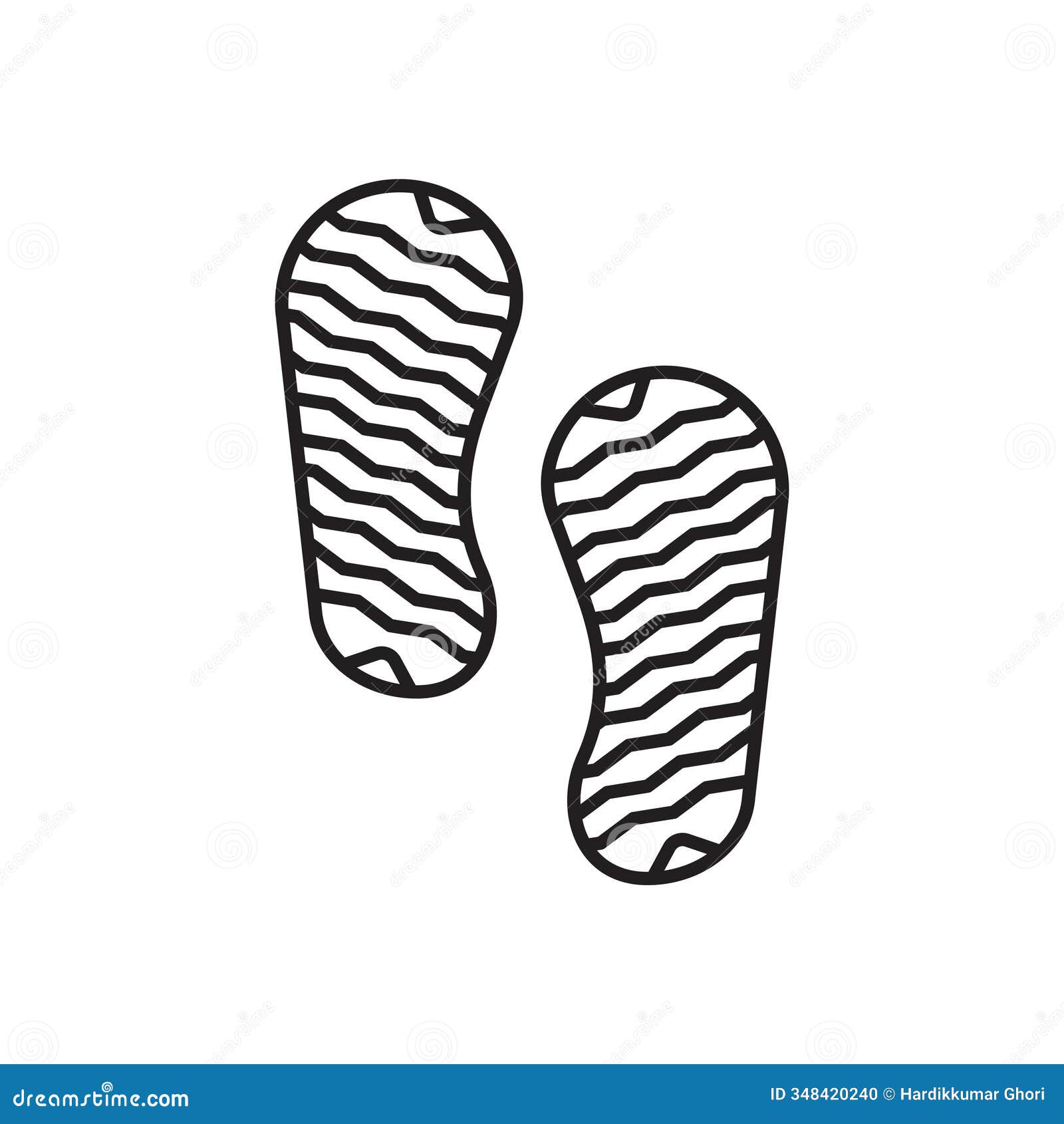 Shoe print icon vector stock illustration. Illustration of footstep ...