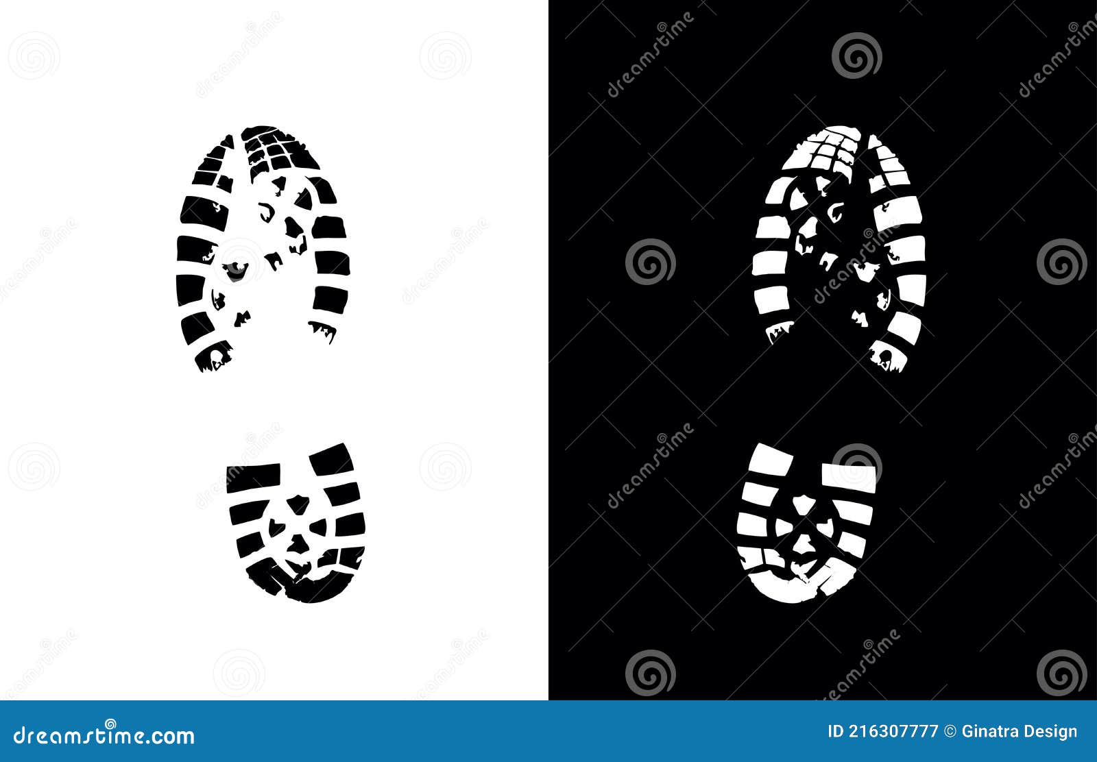 Shoe Print Vector Sign stock vector. Illustration of grunge - 216307777