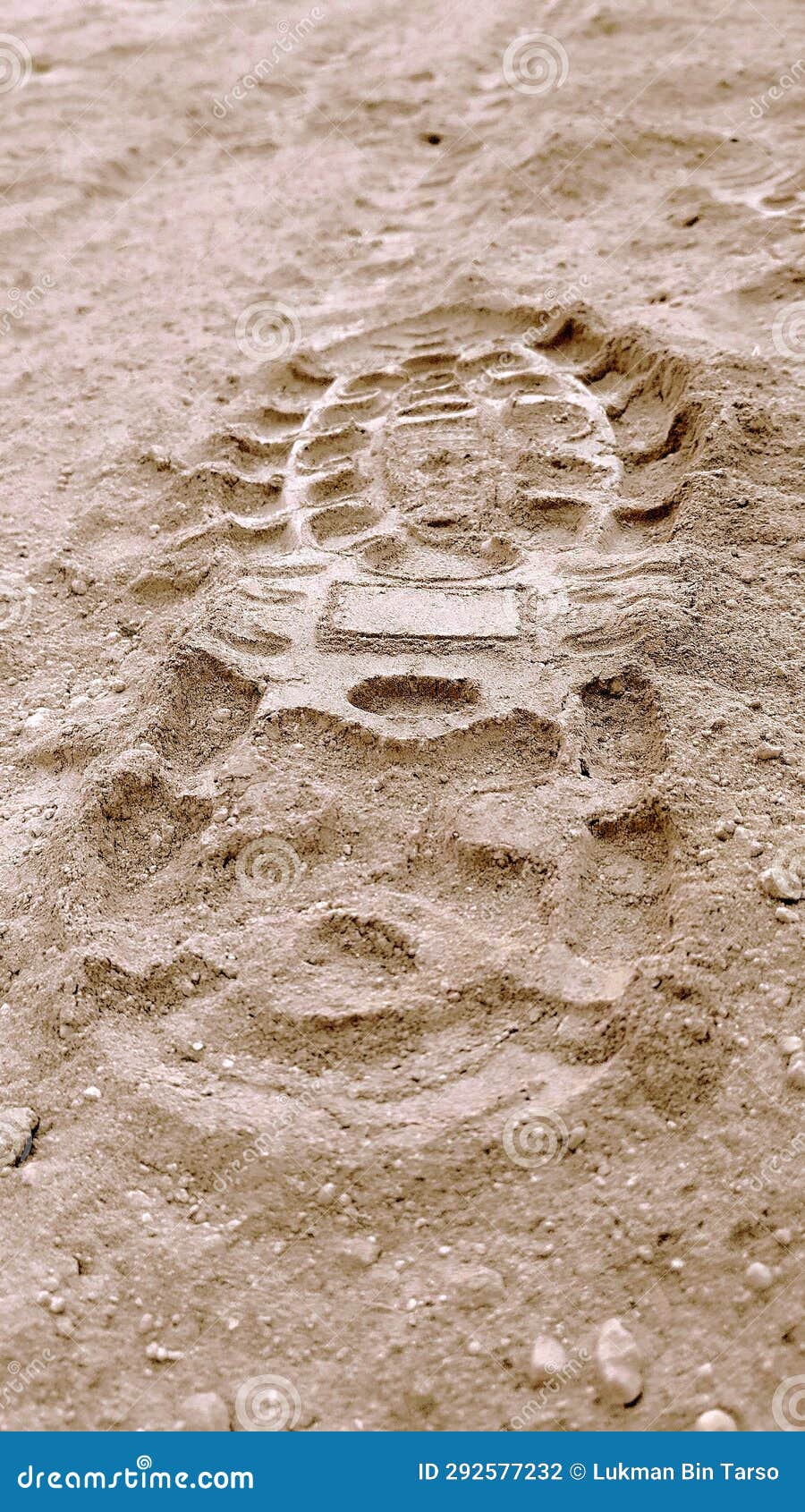 Shoe prints in the dust stock photo. Image of abstract - 292577232