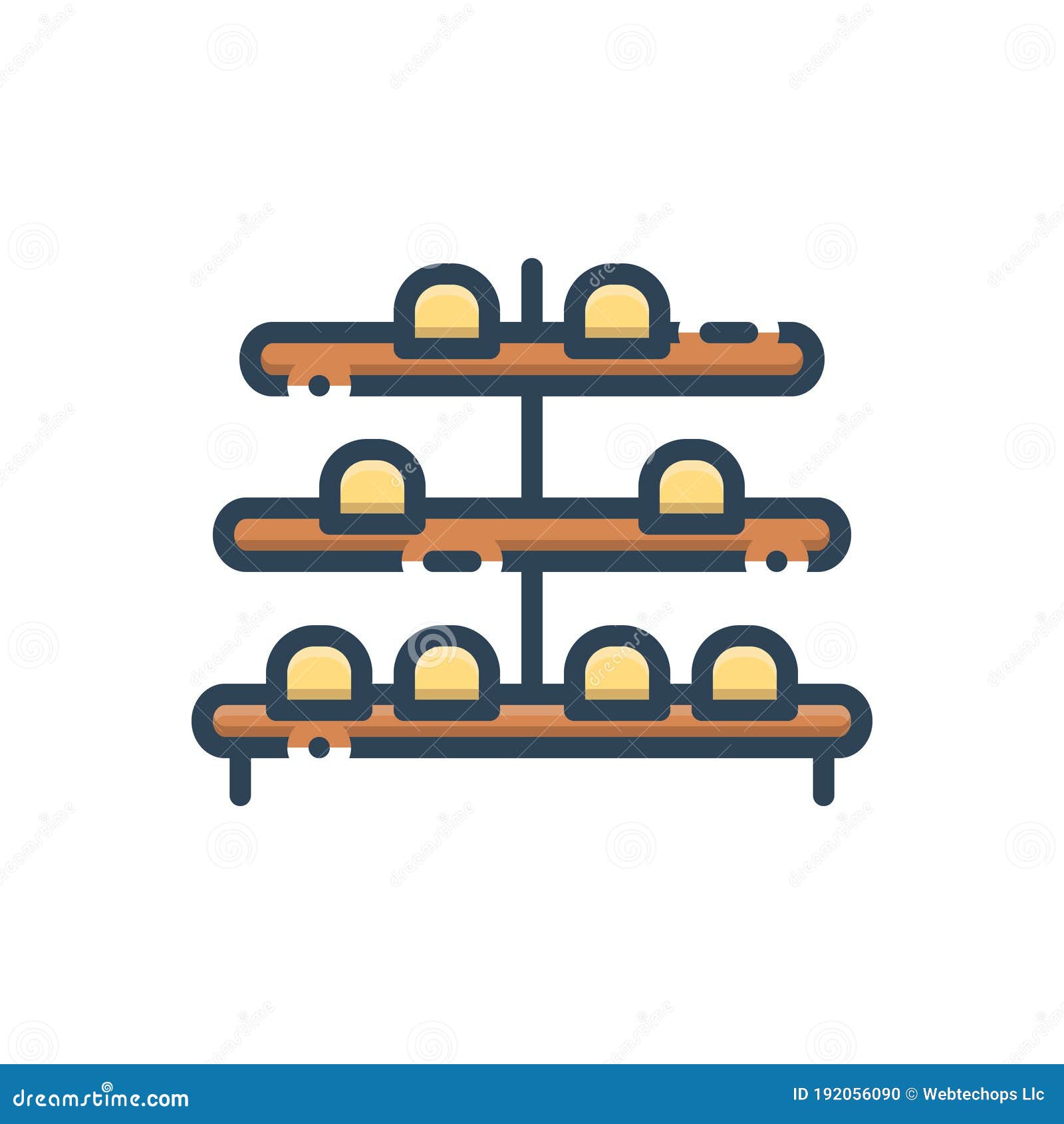 Color Illustration Icon for Shoe Rack, Stand and Collection Stock ...