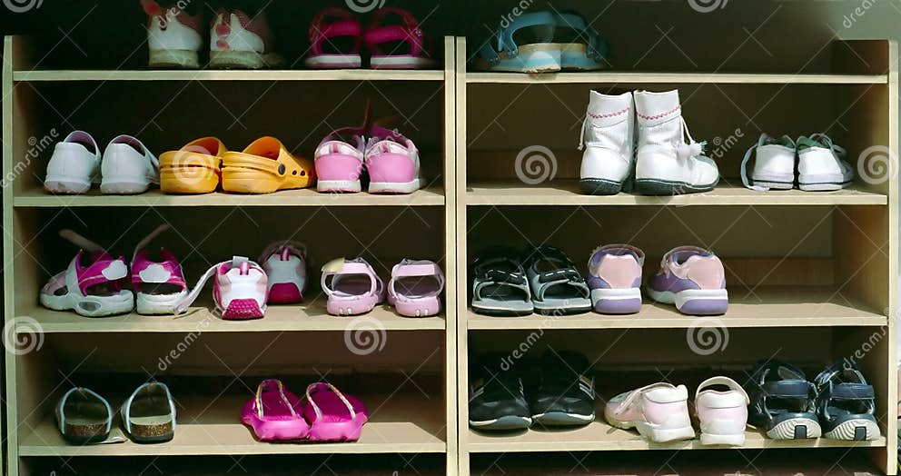 Shoe Rack School Indonesia stock photo. Image of rack - 2802368