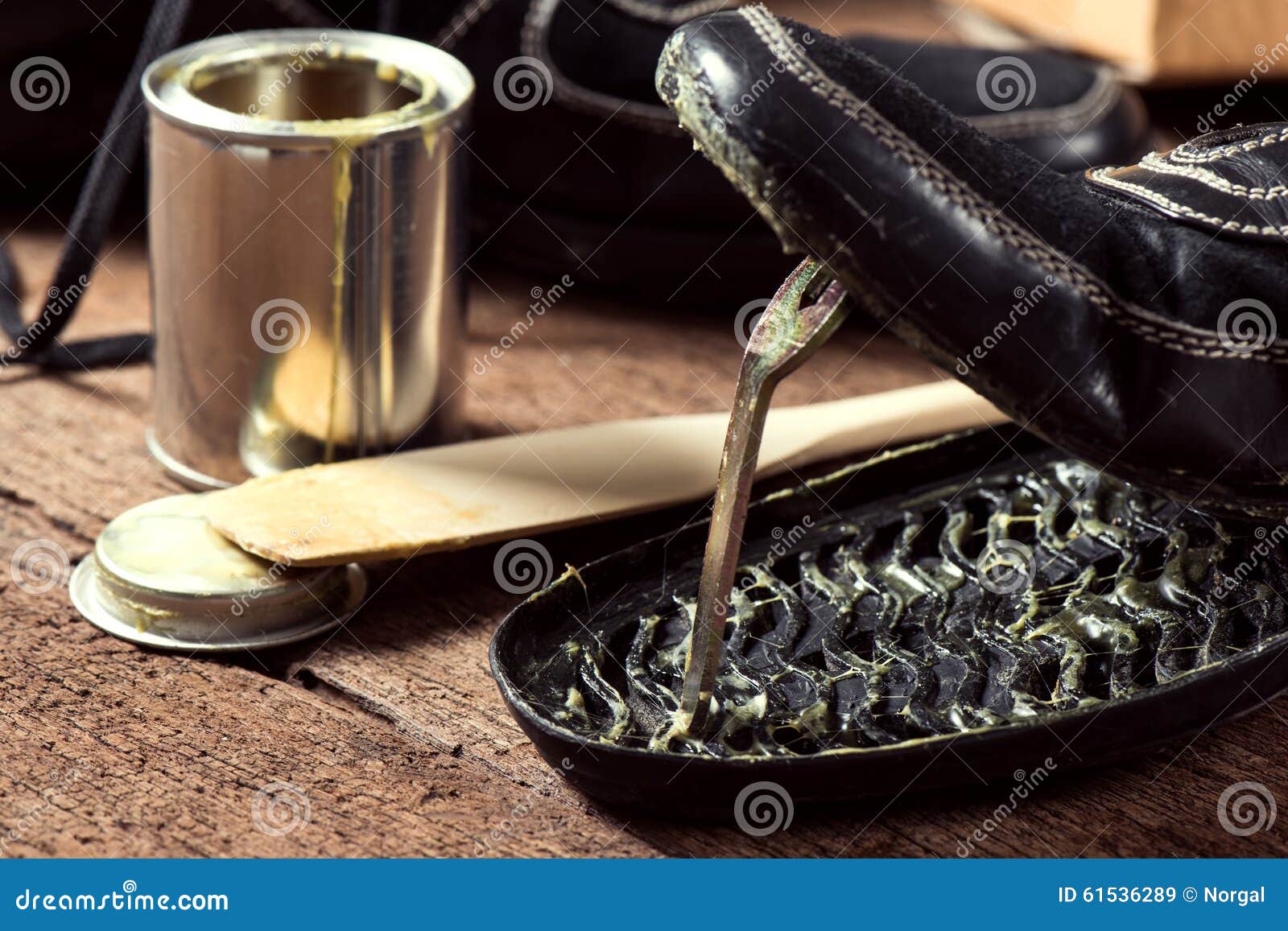Shoe repair stock image. Image of durable, filtered, elastic - 61536289