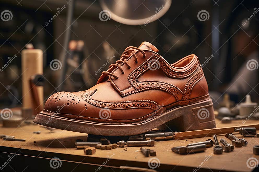 Shoe Repair and Tailoring. Shoemaker Workshop Stock Illustration - Illustration of business ...