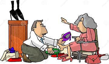 Shoe Sales stock illustration. Illustration of salesman - 164011