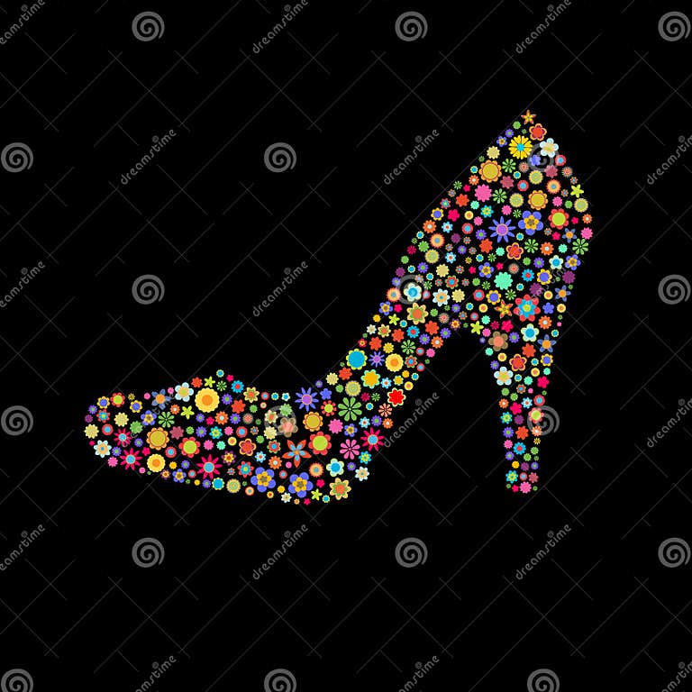 Shoe shape stock vector. Illustration of abstract, glamour - 7188553