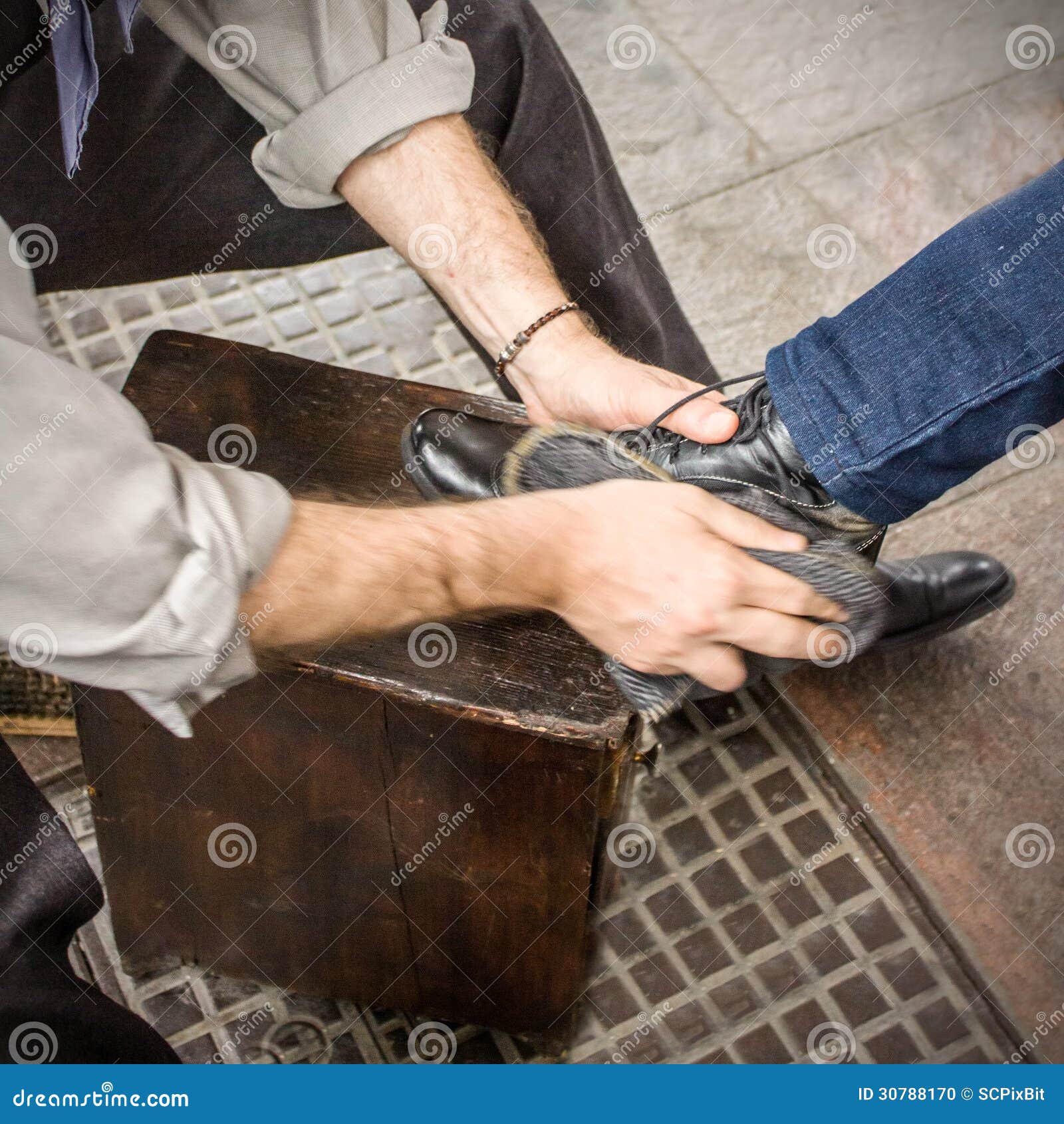Shoe-shine boy stock photo. Image of white, city, footwear - 30788170
