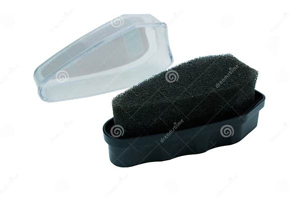 Shoe shine sponge stock image. Image of care, black, effect - 12943763