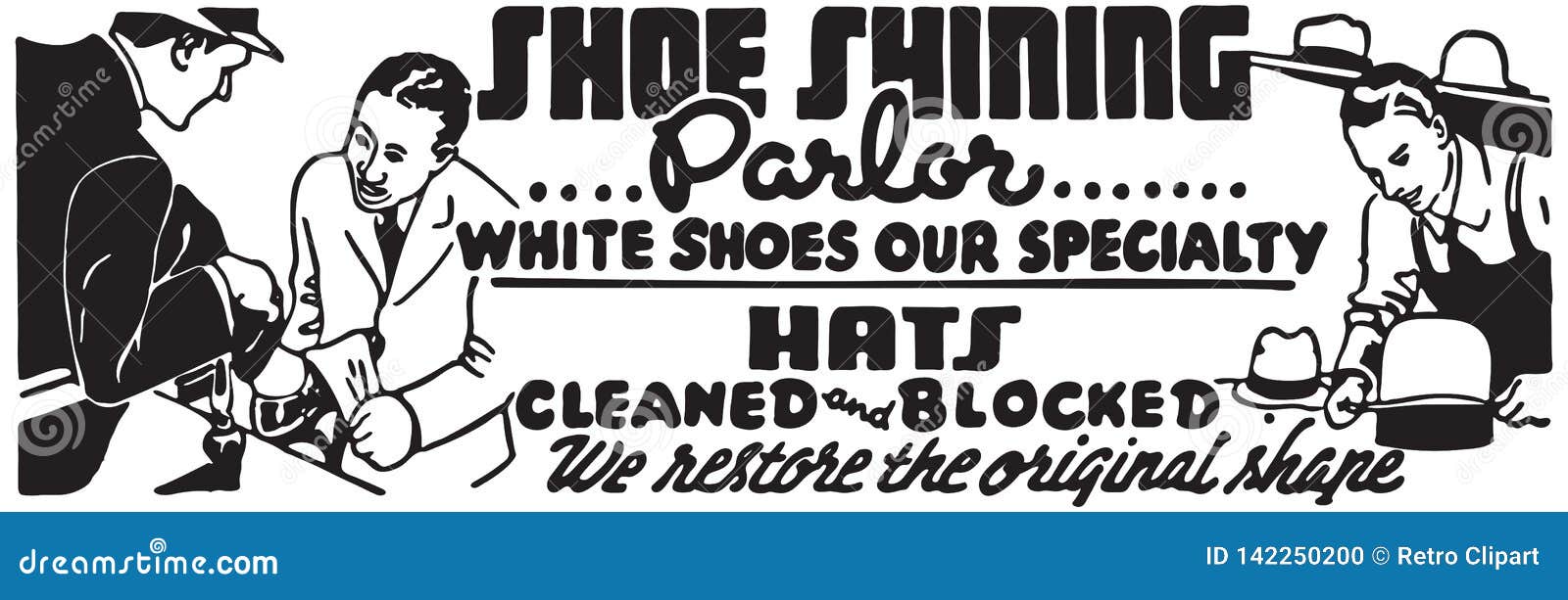 Shoe Shining Parlor stock vector. Illustration of reshape - 142250200
