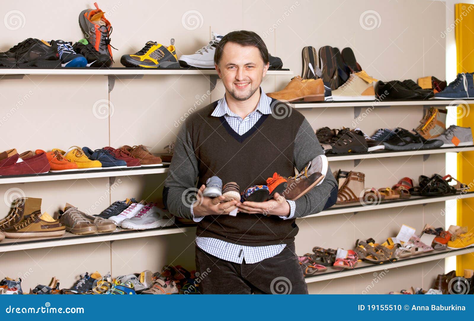 Shoe shop stock photo. Image of leather, mall, pair, trade - 19155510