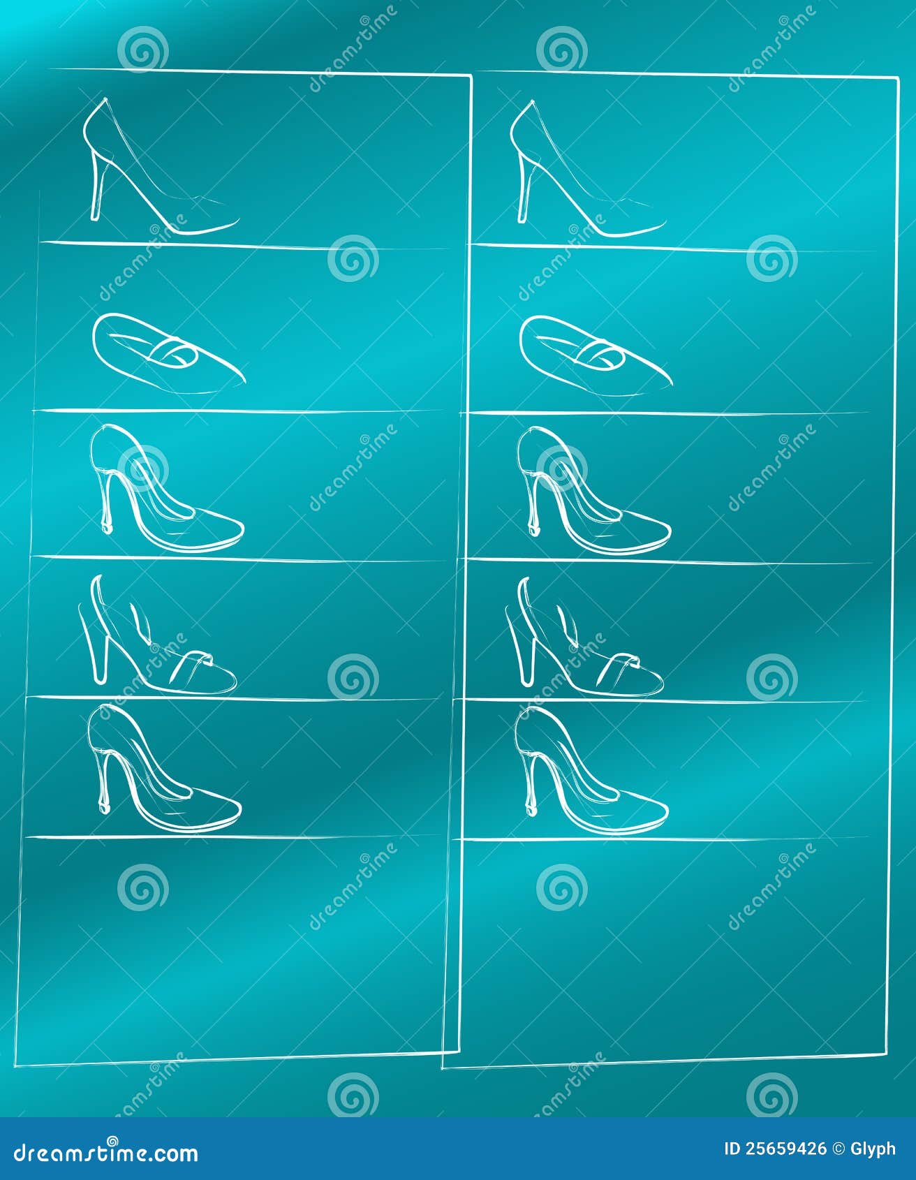 Shoe shop illustration stock vector. Illustration of accessory - 25659426