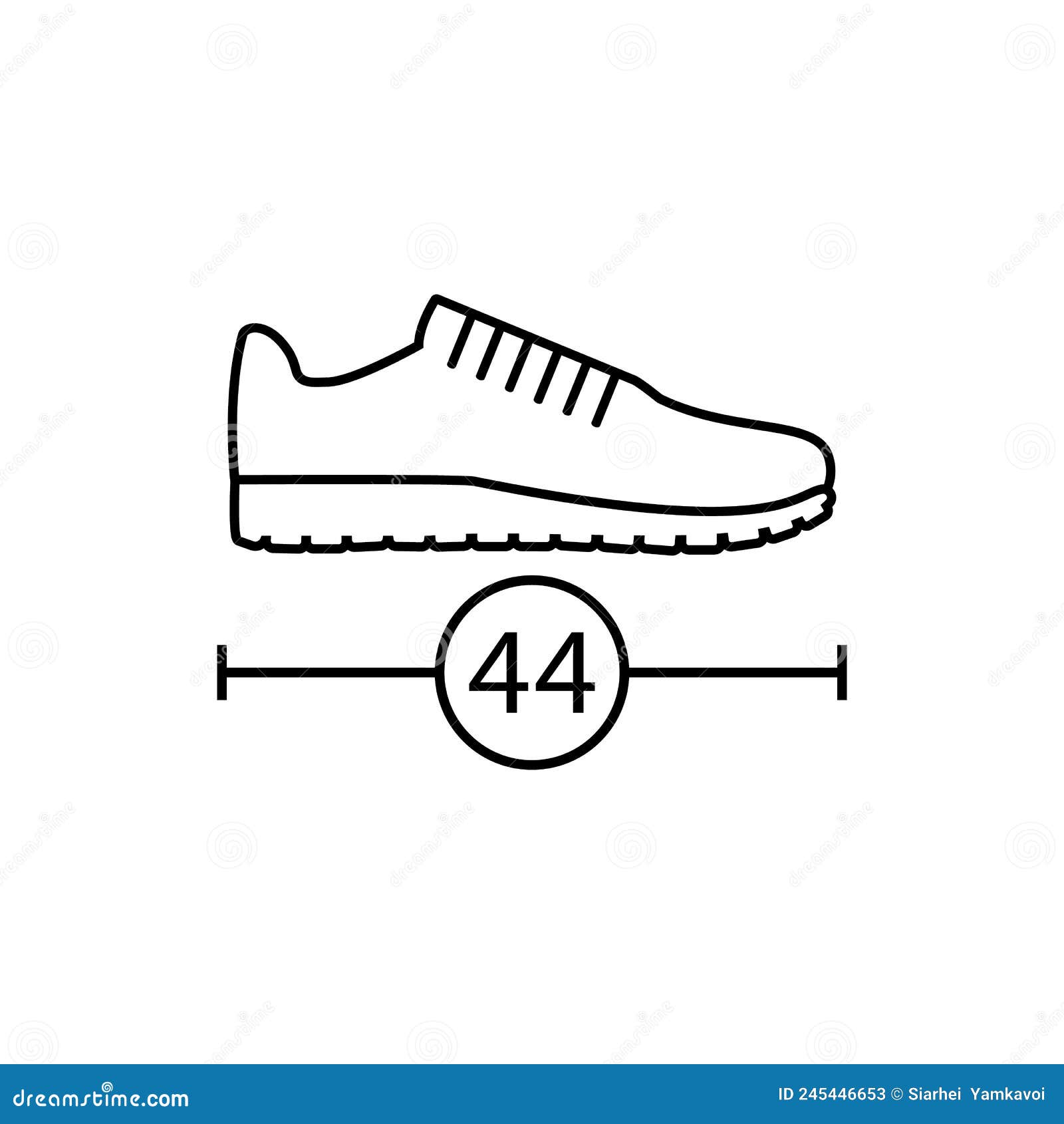 Shoe Size Icon. Isolated Vector Illustration. Stock Vector ...