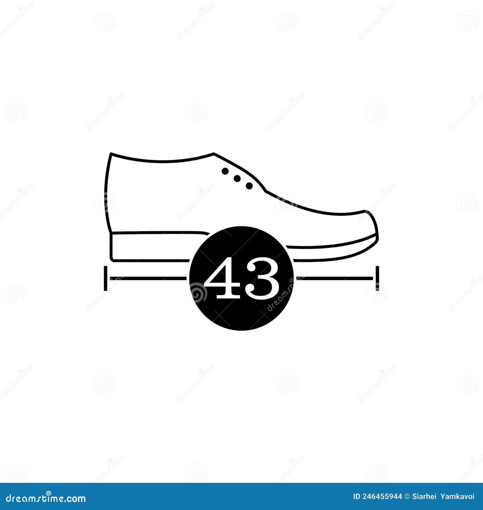 Shoe Size Icon. Isolated Vector Illustration. Stock Vector ...