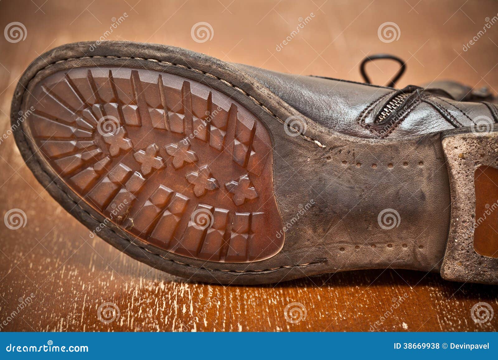 Shoe sole closeup. stock photo. Image of boots, bootlace - 38669938