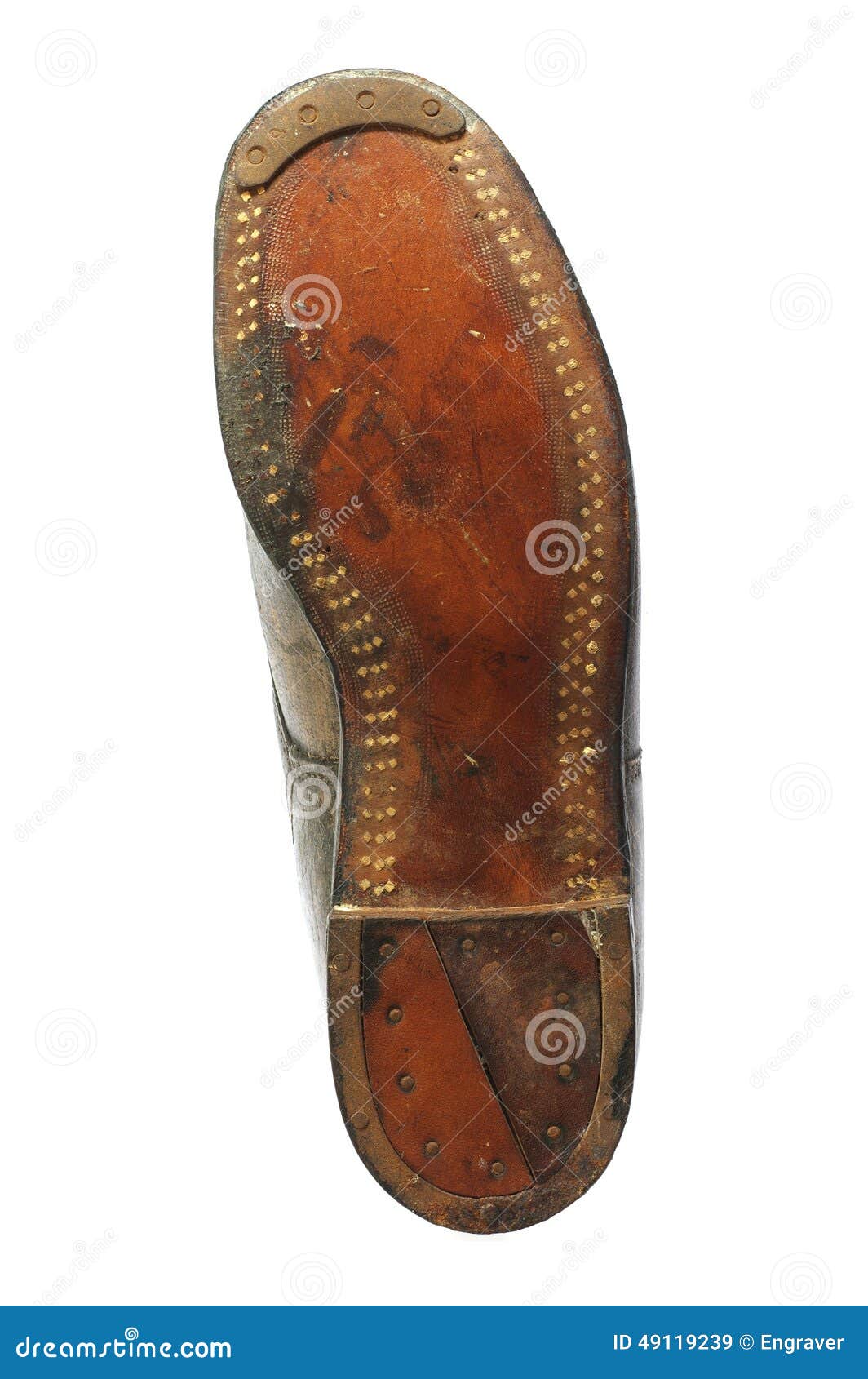 Shoe Sole with Steel Old Boot Stock Image - Image of outdoor, used ...