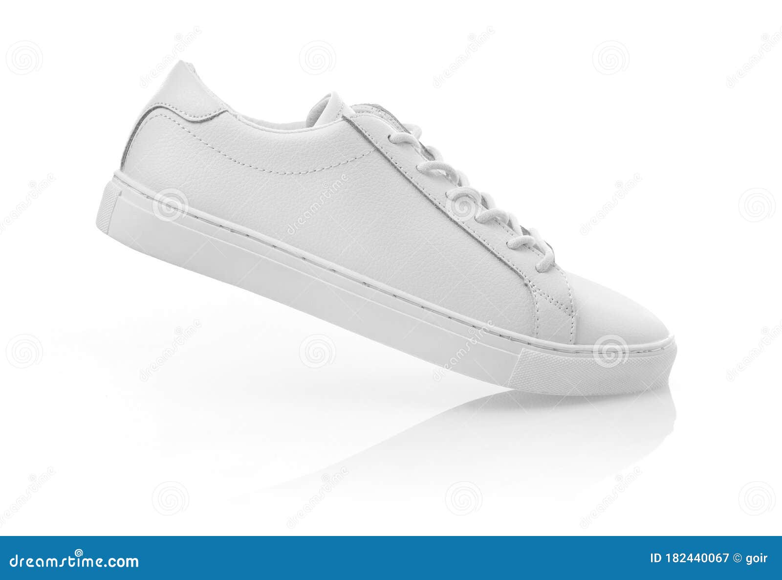 Shoe step on white stock image. Image of leather, clean - 182440067