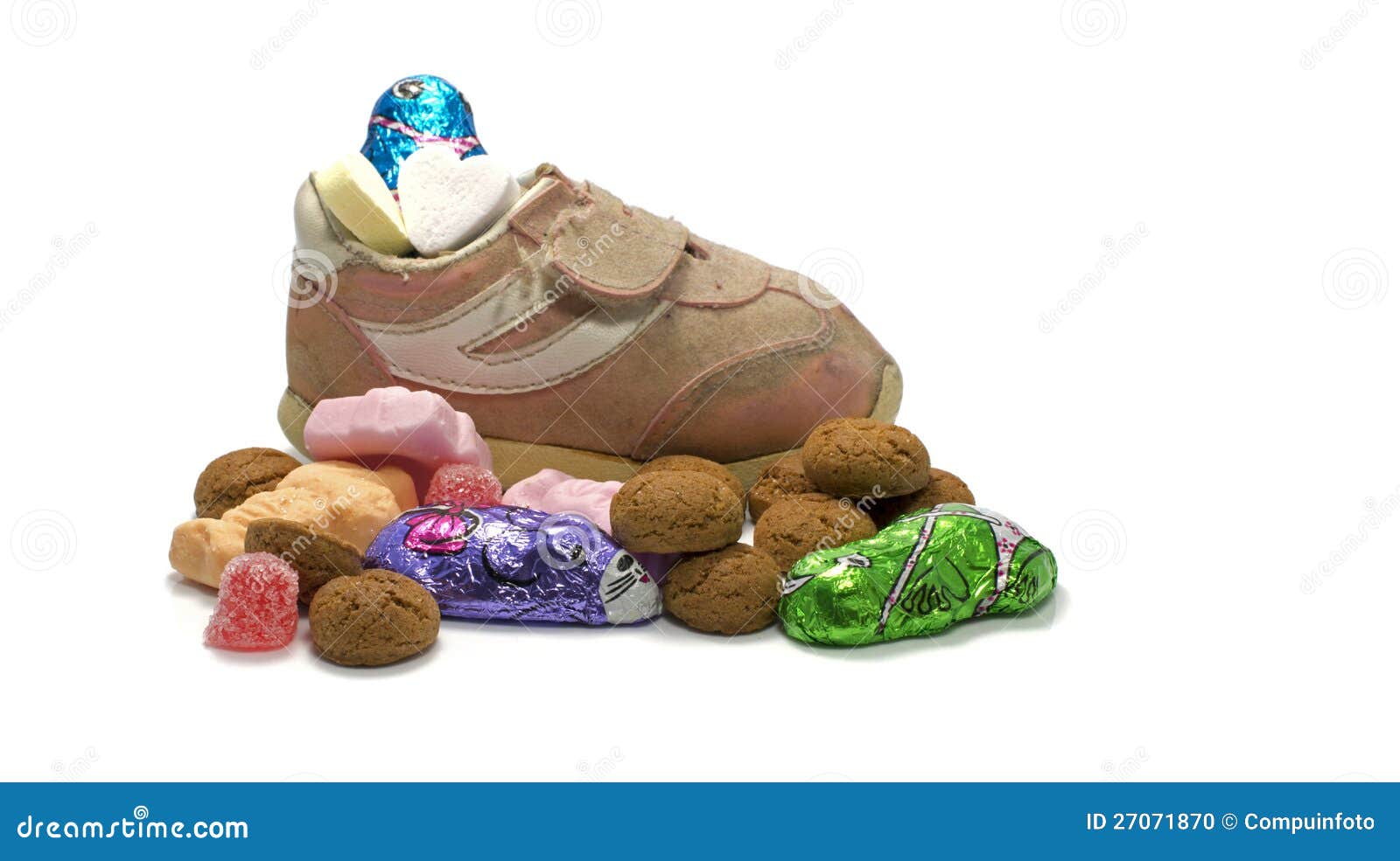 Shoe with Sweets from Sinterklaas Stock Photo - Image of nuts ...