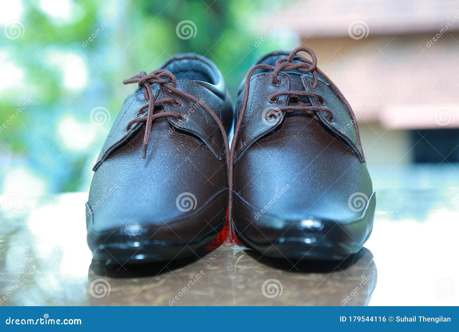Shoe on the table stock photo. Image of spring, blue - 179544116