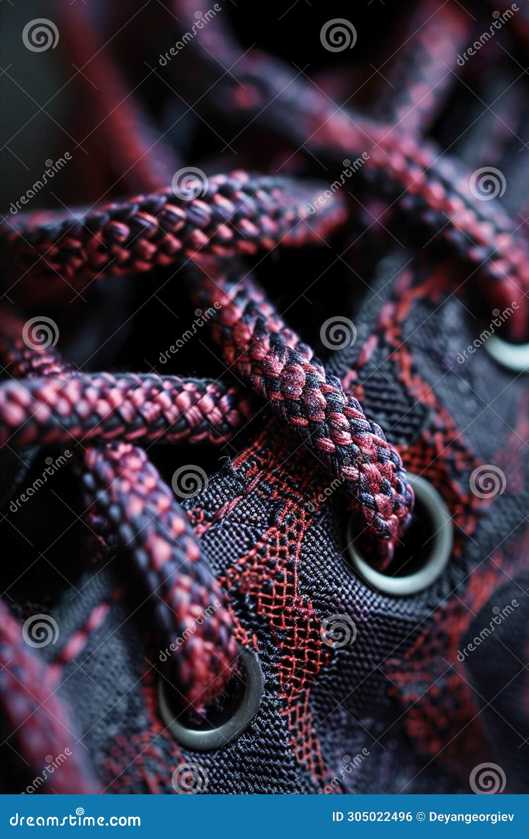 Shoelaces Close-Up: Patterns and Textures of Shoelaces Stock ...