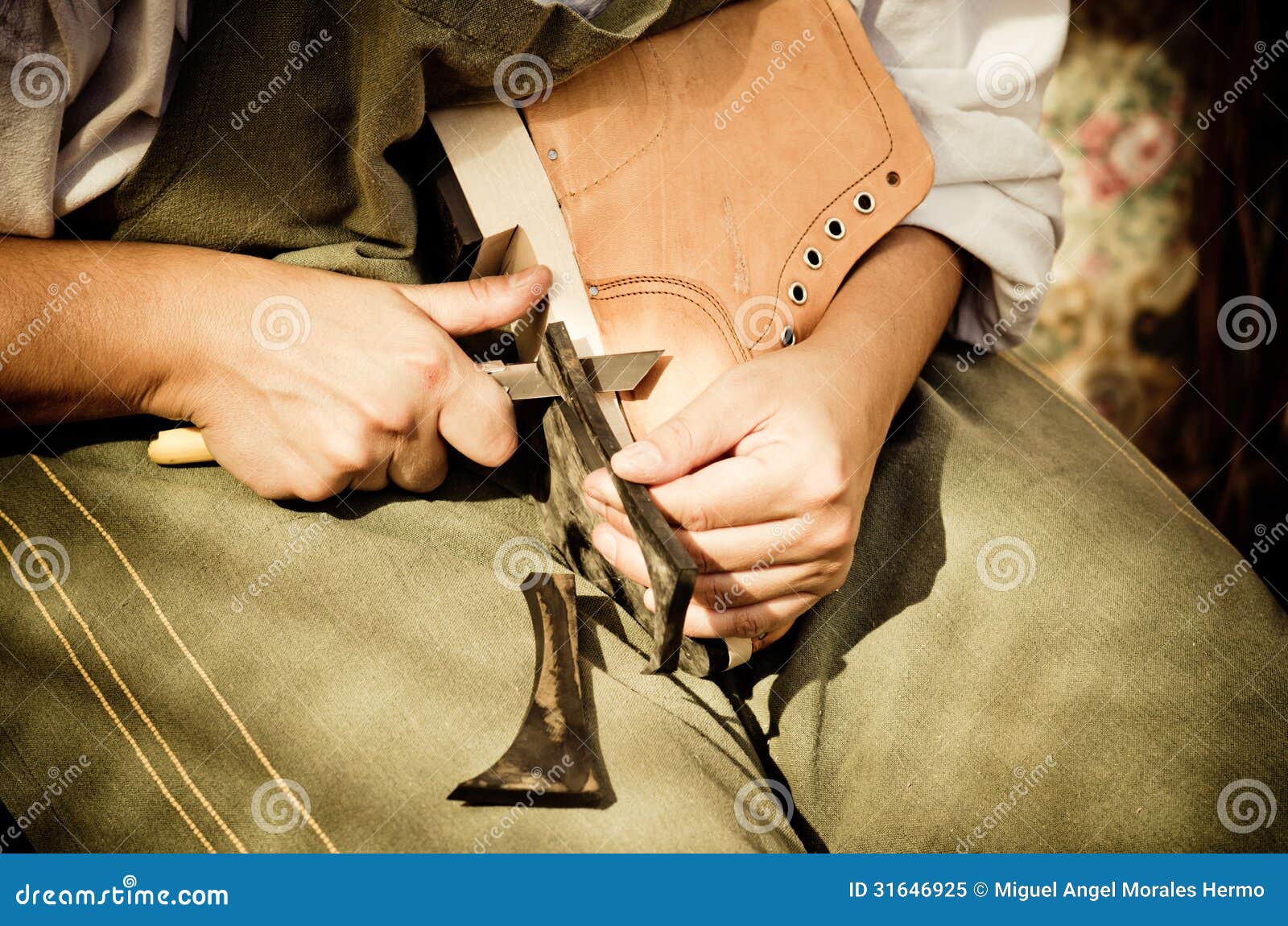 Shoemaker stock image. Image of craft, profession, spain - 31646925