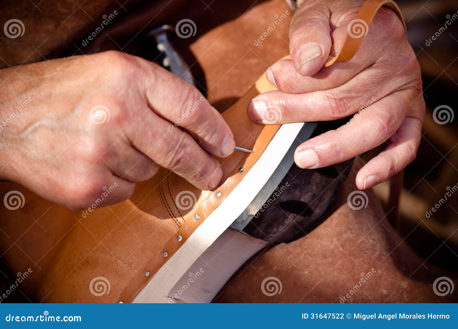 Shoemaker stock photo. Image of shoemaker, boots, manufacturing - 31647522
