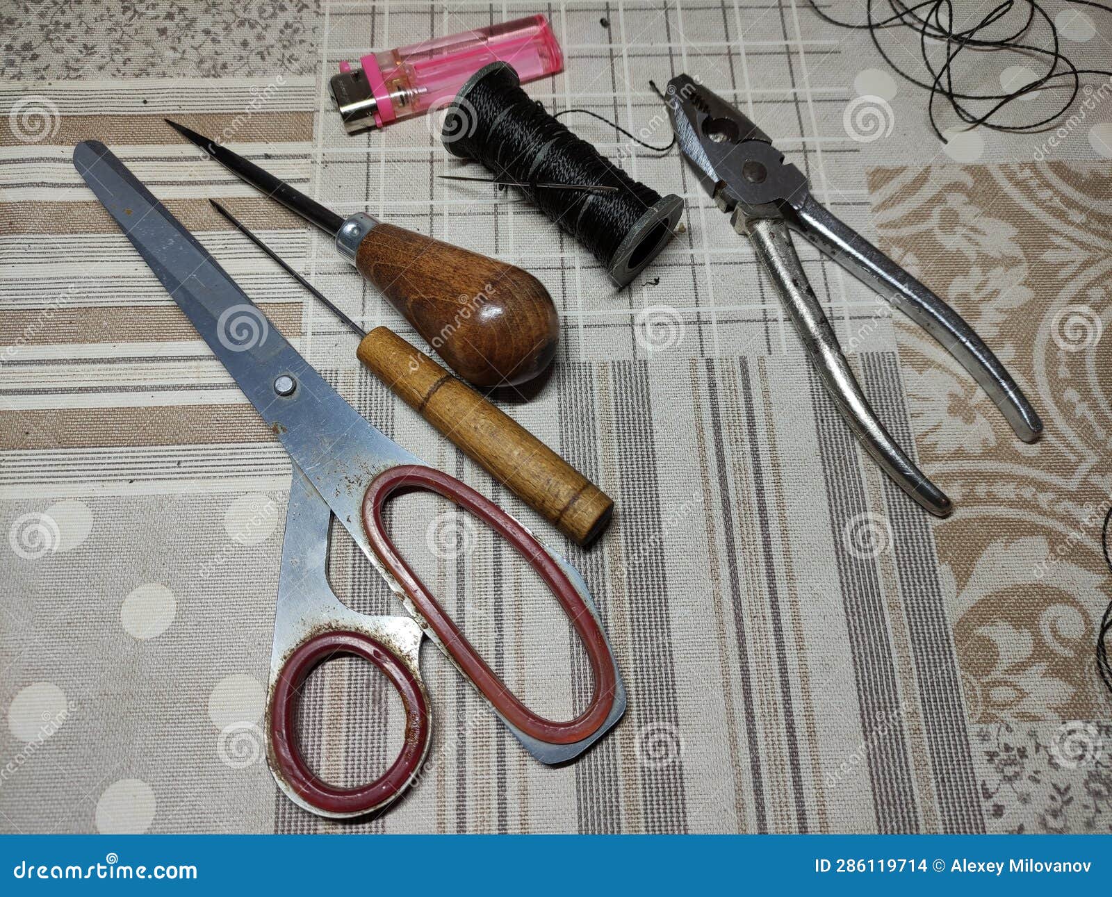 Shoemaker Tools Set on Table Stock Photo - Image of wooden, workmanship ...