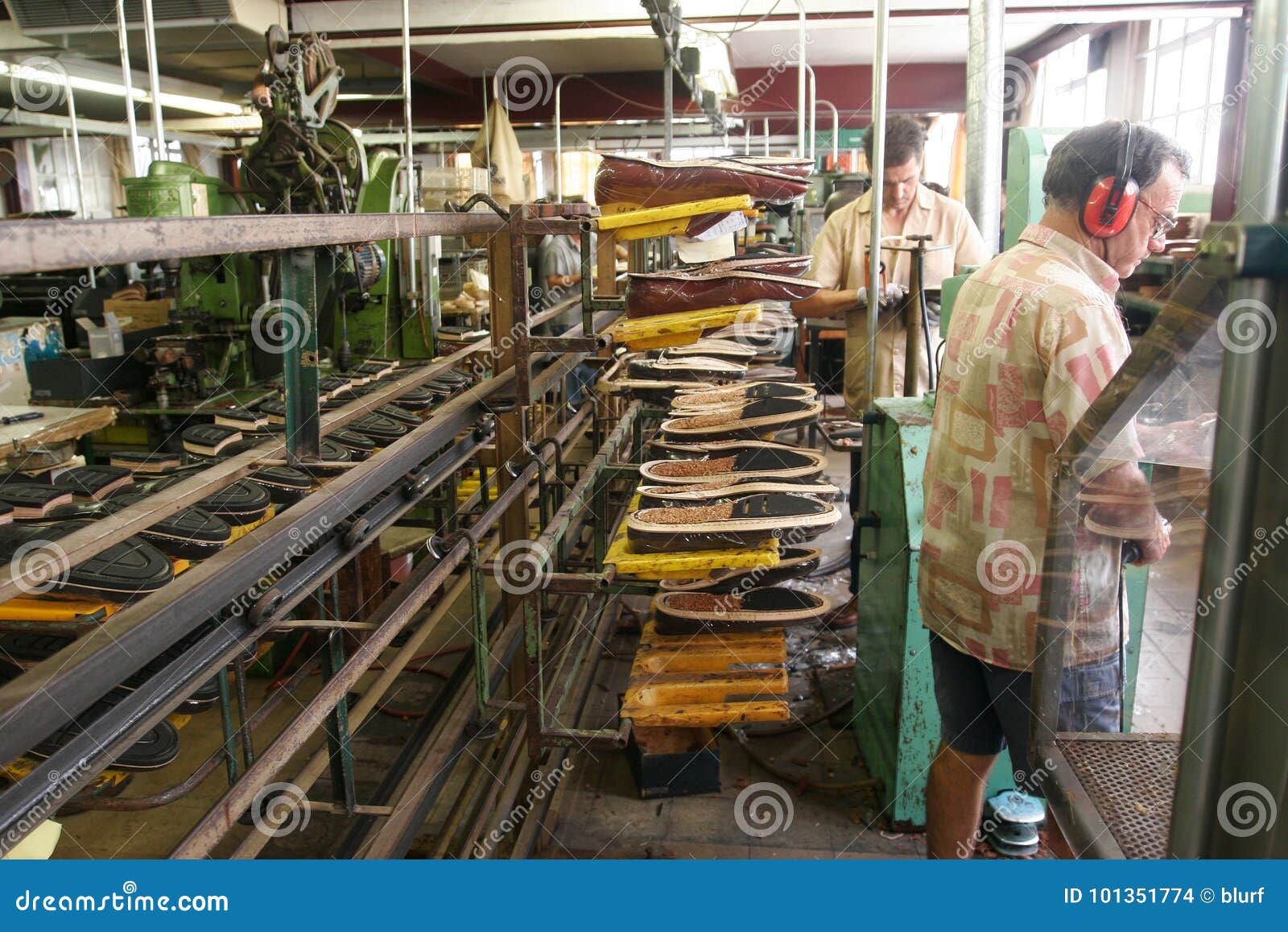 Shoemaker Workers at Factory Editorial Stock Image - Image of creation ...